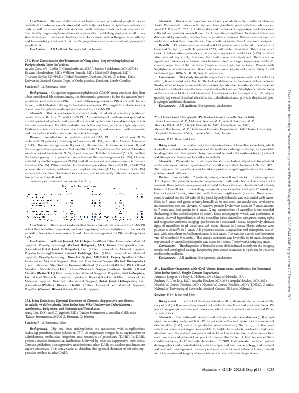 (PDF) 251. Poor Outcomes in the Treatment of Coagulase-Negative ...