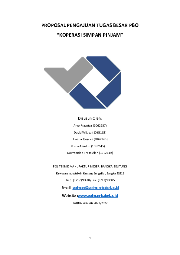 (PDF) Proposal Kelompok 1 TUBES | Novramdan Ilham Alan - Academia.edu