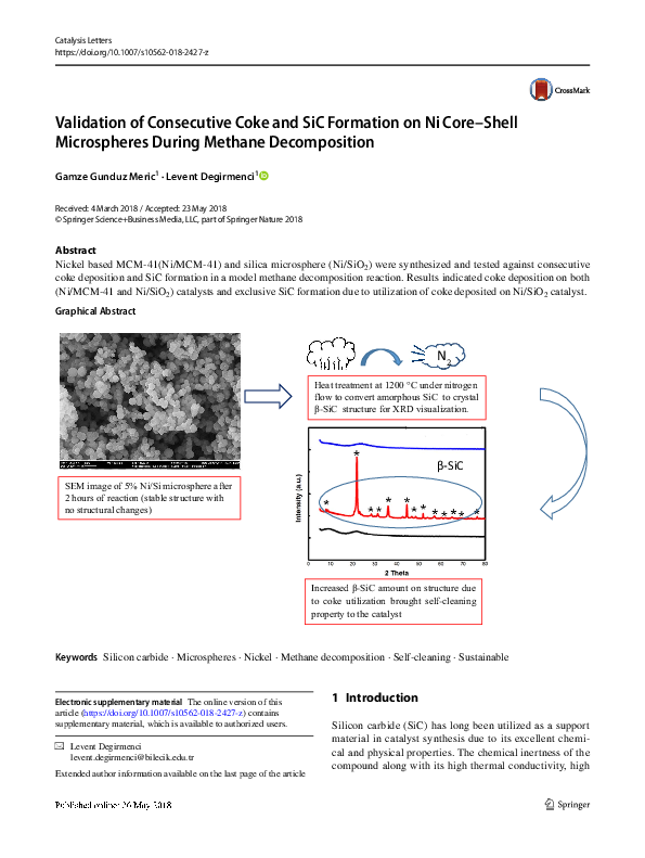 (PDF) Validation of Consecutive Coke and SiC Formation on Ni Core–Shell ...
