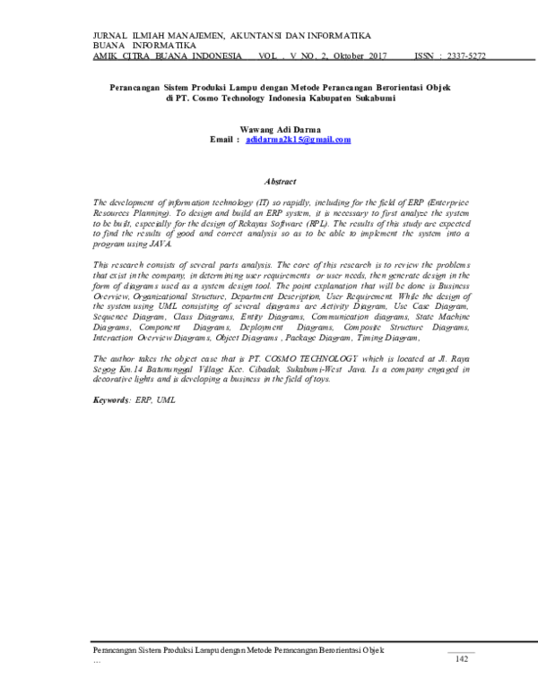 (DOC) Perancangan Sistem Produksi Lampu dengan Metode Perancangan ...