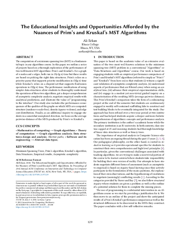 (PDF) The educational insights and opportunities afforded by the ...