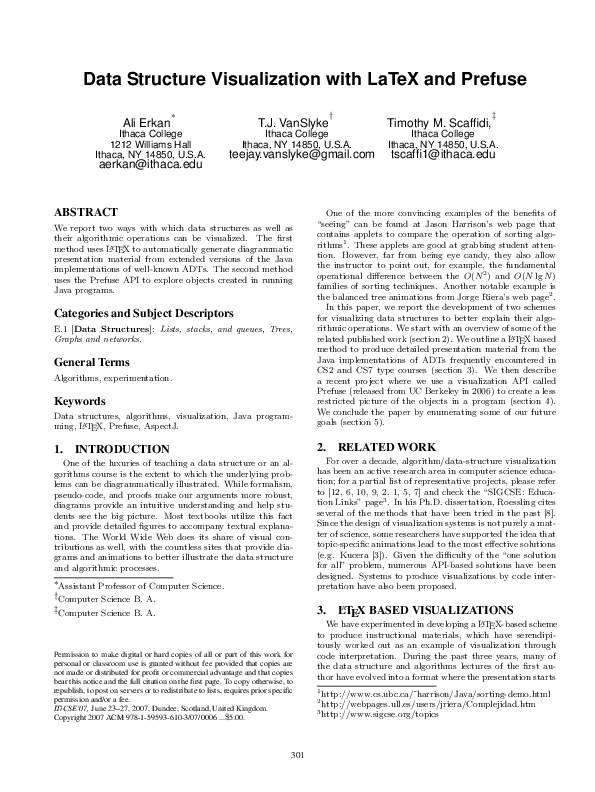 (PDF) Data structure visualization with latex and prefuse | Ali Erkan - Academia.edu