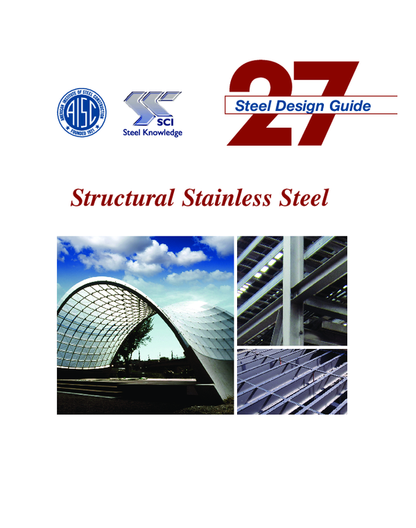(PDF) AISC Design Guide 27 Structural Stainless Ste