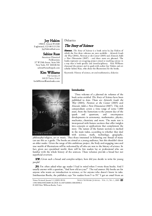 (PDF) The Story of Science