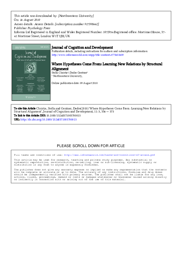(PDF) Where Hypotheses Come From: Learning New Relations by Structural ...