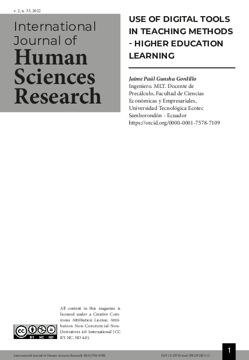 (PDF) USE OF DIGITAL TOOLS IN TEACHING METHODS -HIGHER EDUCATION LEARNING