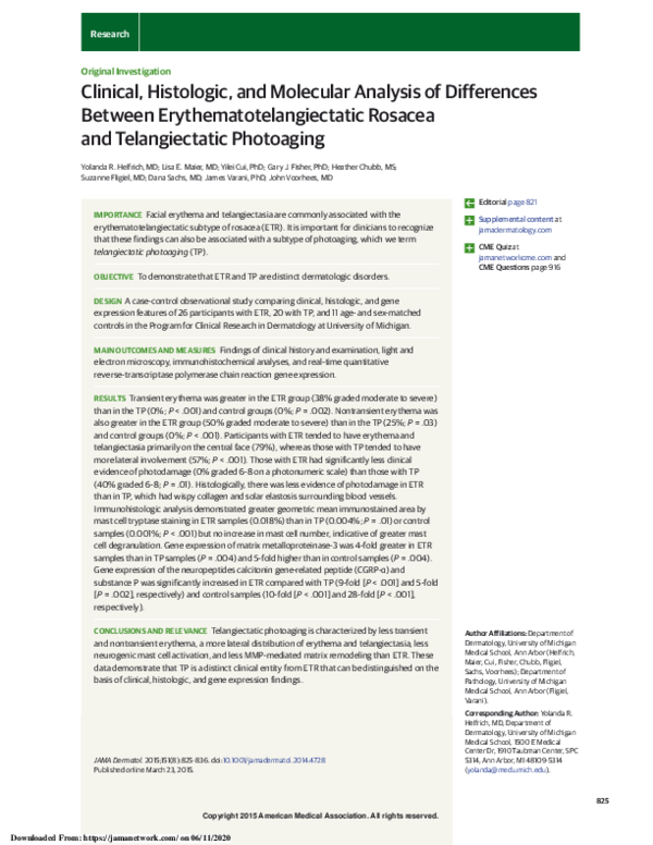 (PDF) Clinical, Histologic, and Molecular Analysis of Differences ...