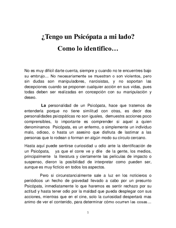 (PDF) Personalidad psicopatica
