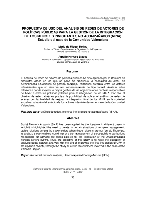 (PDF) Proposed use of social network analysis of public policies for the integration of the ...