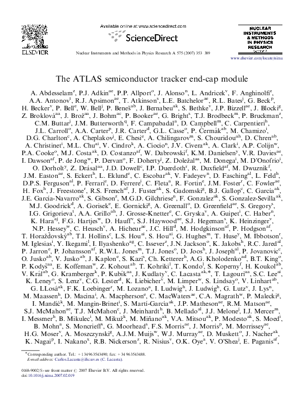 (PDF) The ATLAS semiconductor tracker end-cap module