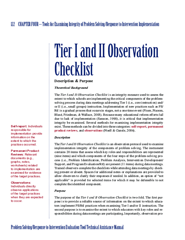 (PDF) Problem solving/response to intervention evaluation tool ...