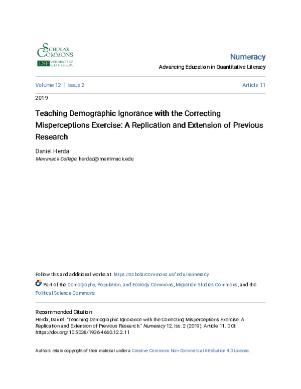 (PDF) Correcting Misperceptions