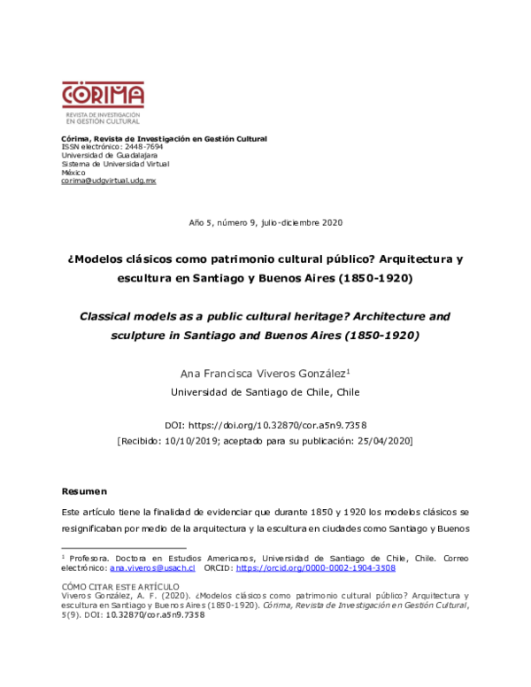 (PDF) Classical models as a public cultural heritage? Architecture and ...