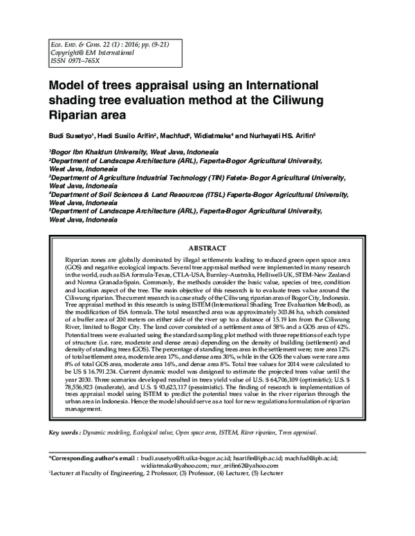 (PDF) Model of trees appraisal using an International shading tree ...