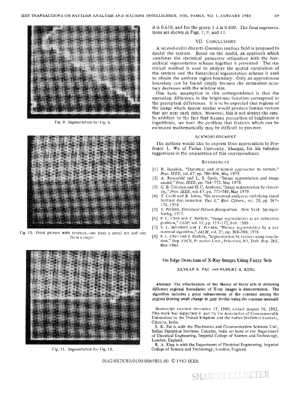 (PDF) On Edge Detection of X-Ray Images Using Fuzzy Sets