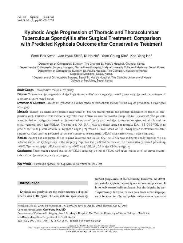 (PDF) Kyphotic angle progression of thoracic and thoracolumbar ...