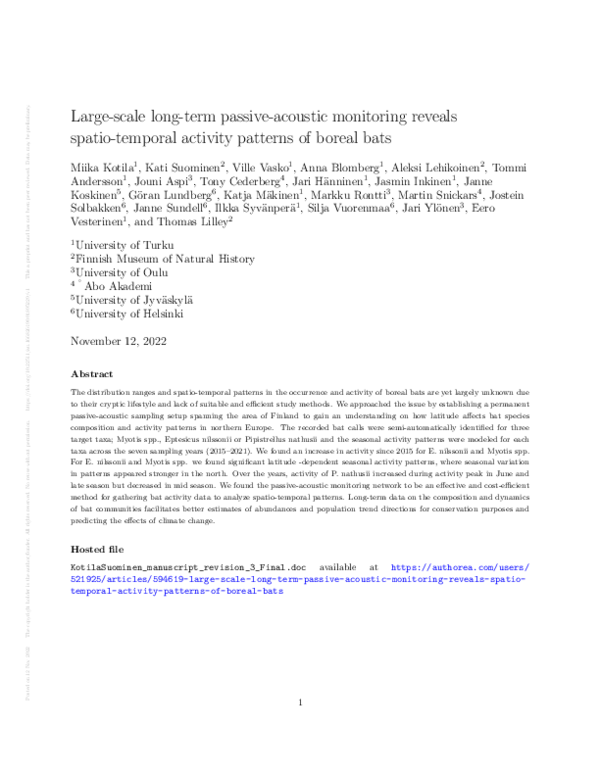 (PDF) Large-scale long-term passive-acoustic monitoring reveals spatio ...