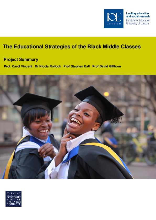 (PDF) The Educational Strategies of the Black Middle Classes