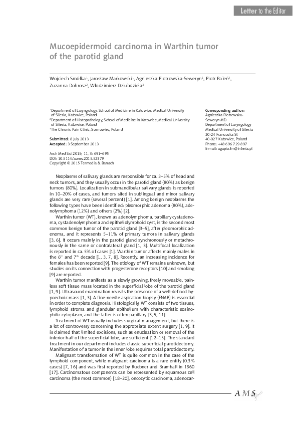 (PDF) Gray scale and Doppler ultrasonography of the benign tumors of ...