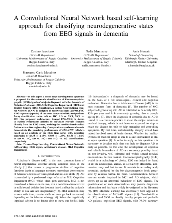 Pdf A Convolutional Neural Network Based Self Learning Approach For