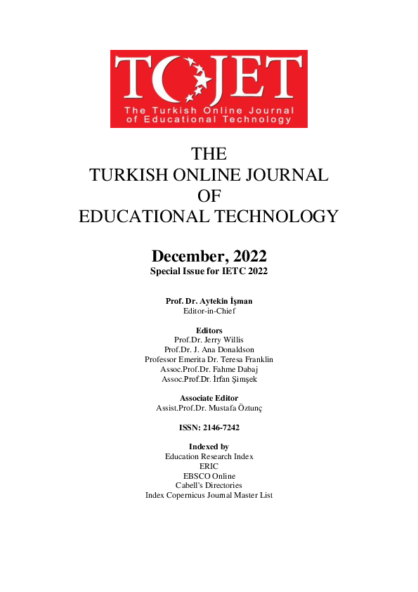 (PDF) THE TURKISH ONLINE JOURNAL OF EDUCATIONAL TECHNOLOGY
