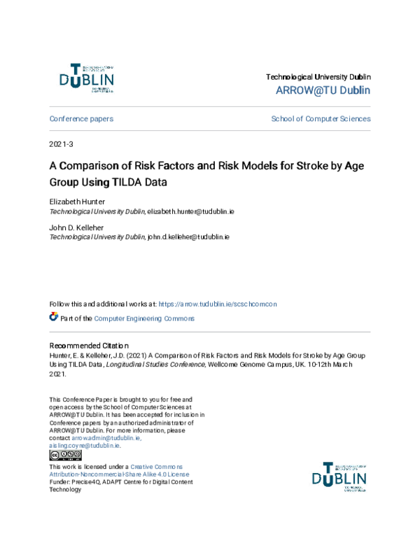 (PDF) A Comparison of Risk Factors and Risk Models for Stroke by Age ...