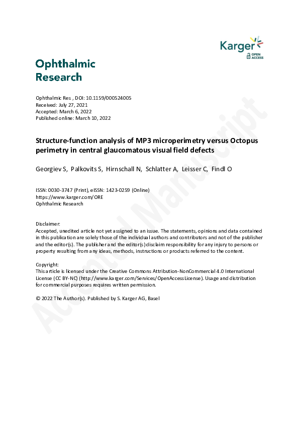 (PDF) Structure-Function Analysis of MP-3 Microperimetry versus Octopus ...