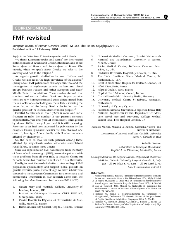 (PDF) FMF revisited