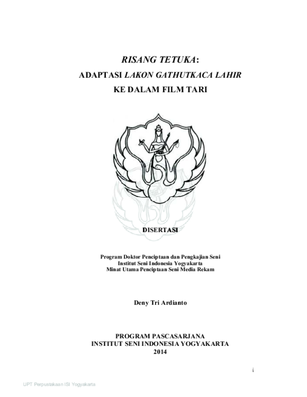 Risang Tetuka: Adaptasi Lakon Gathutkaca Lahir Ke Dalam Film Tari