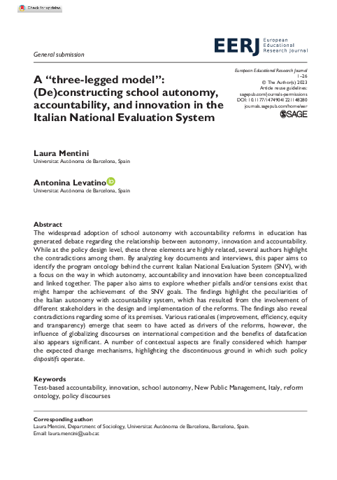 (PDF) A "three-legged model": (De)constructing school autonomy ...