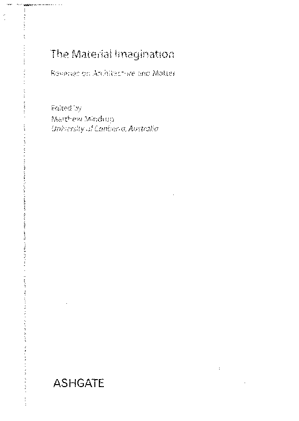 (PDF) Found Spaces and Material Memory: Remarks on the Thickness of ...