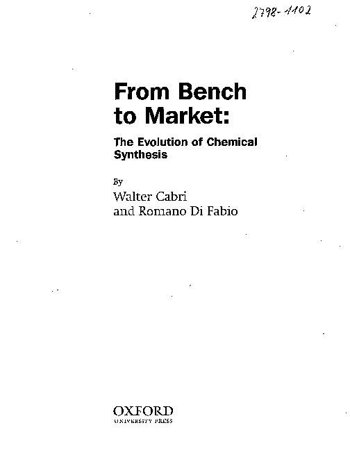 (PDF) From Bench to Market: The Evolution of Chemical Synthesis