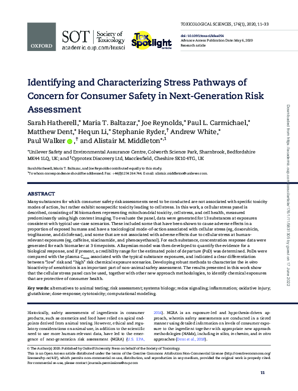 (PDF) Identifying and Characterizing Stress Pathways of Concern for ...
