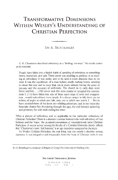 (PDF) Transformative Dimensions Within Wesley's Understanding of ...