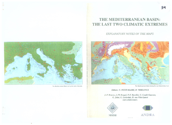 (PDF) The Mediterranean Basin: The last two climatic extremes