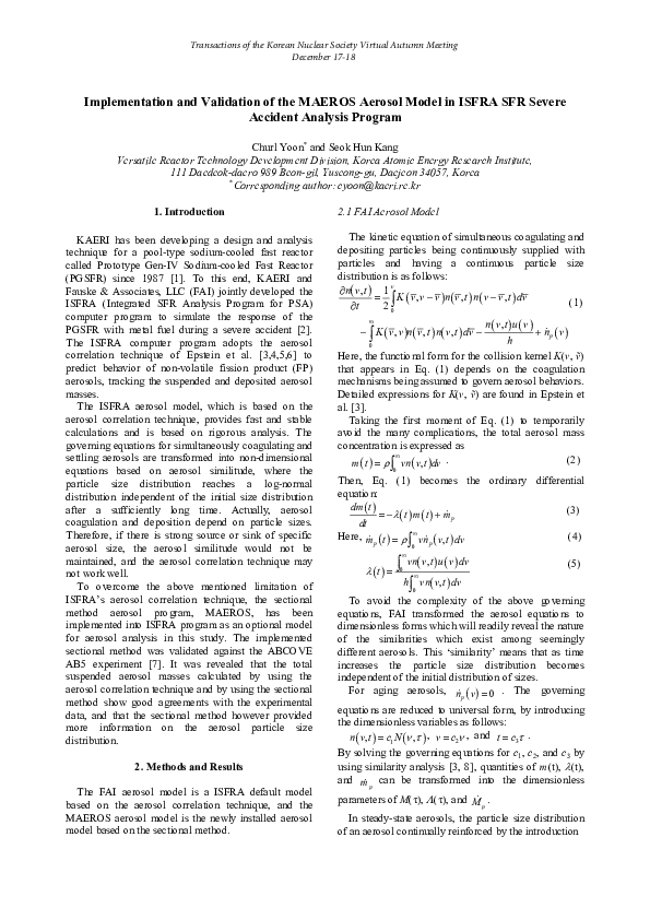 (PDF) Transactions of the Korean Nuclear Society Virtual Autumn Meeting December 17-18 ...