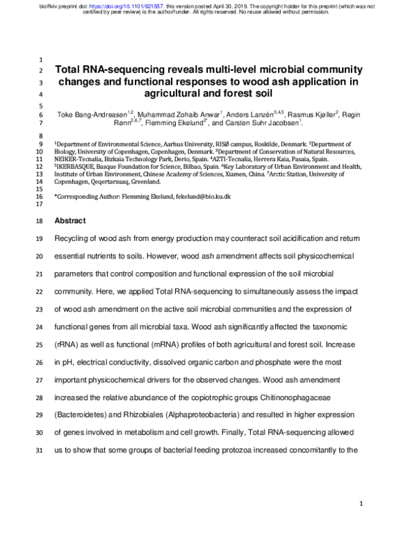 (PDF) Total RNA-sequencing reveals multi-level microbial community changes and functional ...