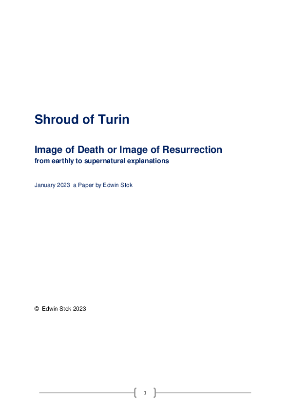 (PDF) Shroud of Turin Image of Death or Image of Resurrection from ...