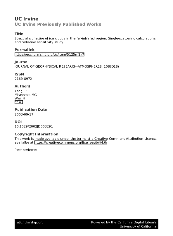 (PDF) Spectral signature of ice clouds in the far-infrared region ...