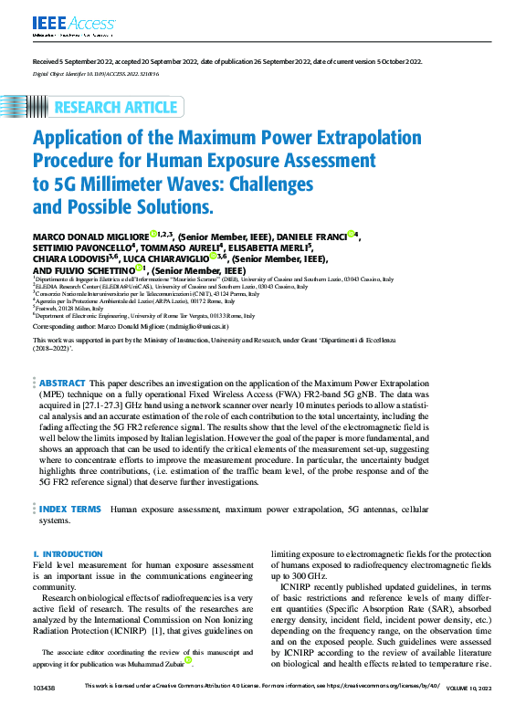 (PDF) Application of the Maximum Power Extrapolation Procedure for Human Exposure Assessment to ...