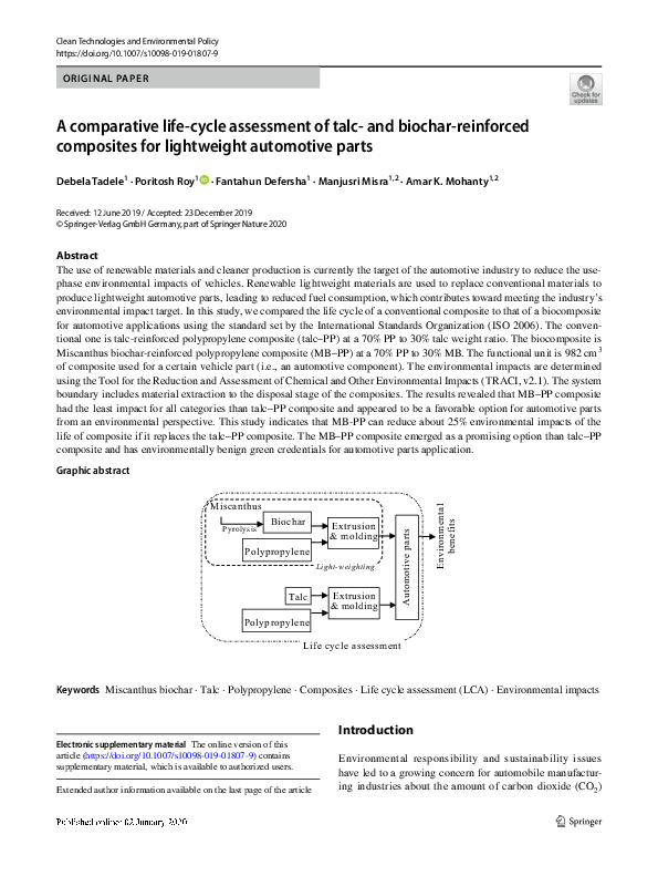 (PDF) A comparative life-cycle assessment of talc- and biochar ...