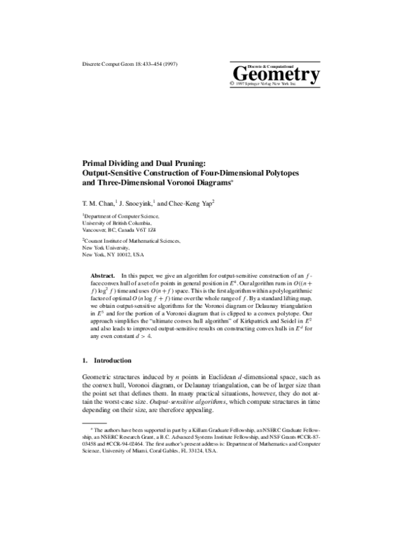 (PDF) Primal Dividing and Dual Pruning: Output-Sensitive Construction of Four-Dimensional ...