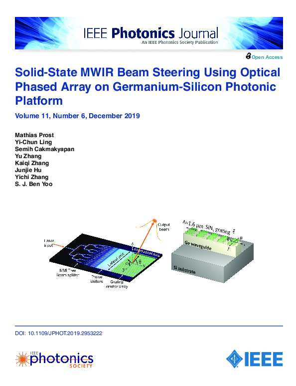 (PDF) Solid-State MWIR Beam Steering Using Optical Phased Array on Germanium-Silicon Photonic ...