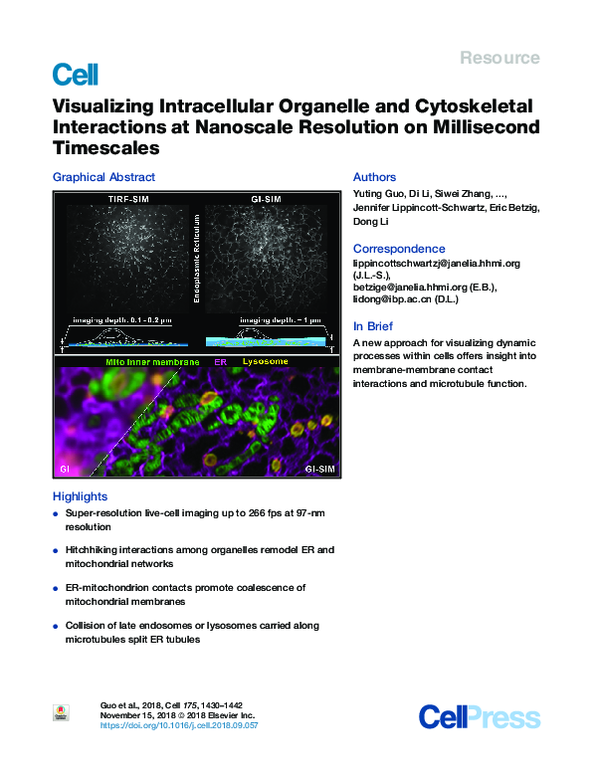 (PDF) Visualizing Intracellular Organelle and Cytoskeletal Interactions ...