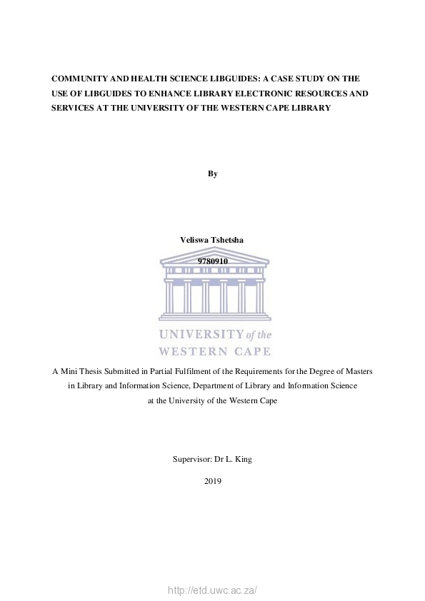 (PDF) Community and Health Science LibGuides: a case study on the use ...