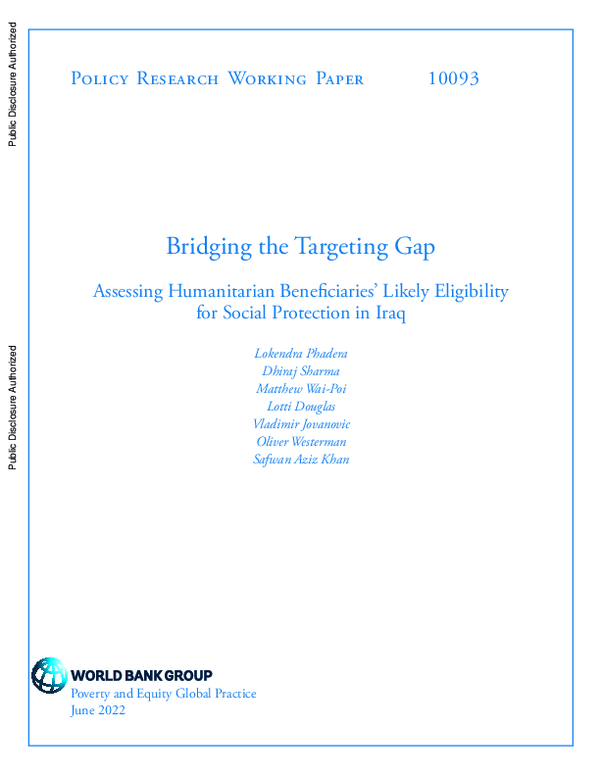 (PDF) Bridging the Targeting Gap: Assessing Humanitarian Beneficiaries ...