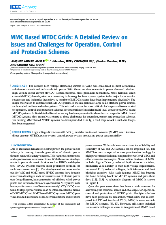 (PDF) MMC Based MTDC Grids: A Detailed Review on Issues and Challenges ...