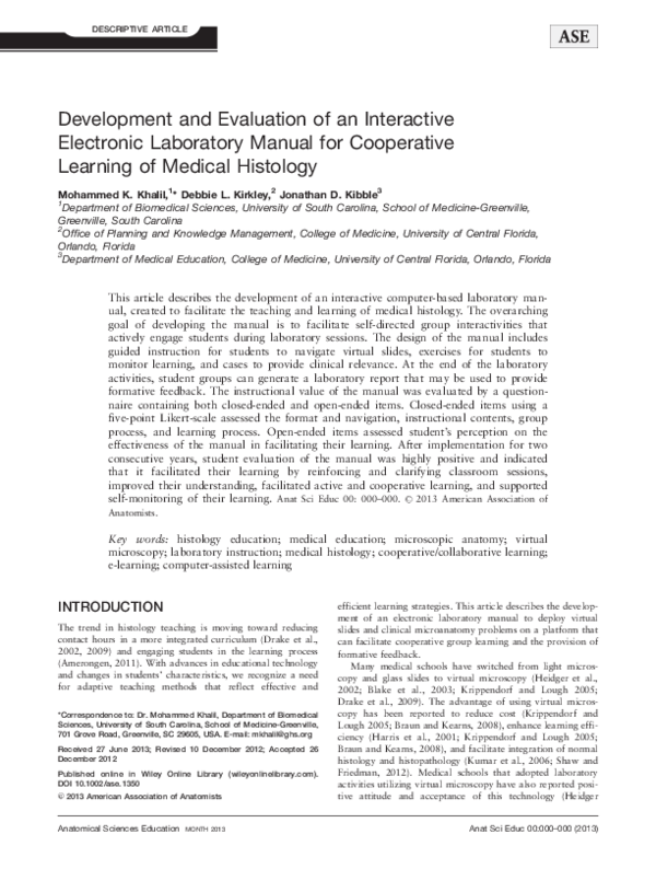 (PDF) Development and evaluation of an interactive electronic ...