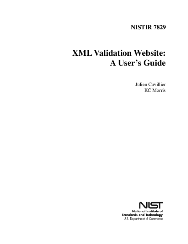 (PDF) XML validation website