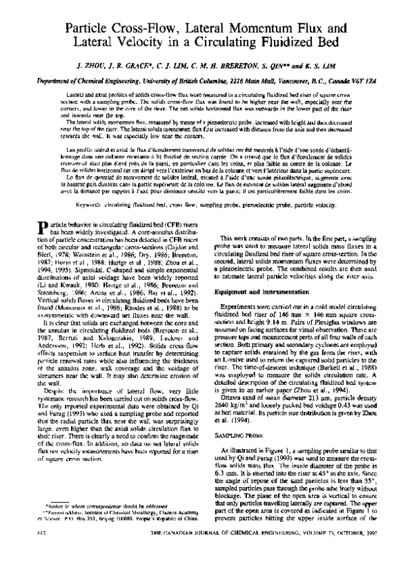 (PDF) Particle cross-flow, lateral momentum flux and lateral velocity ...